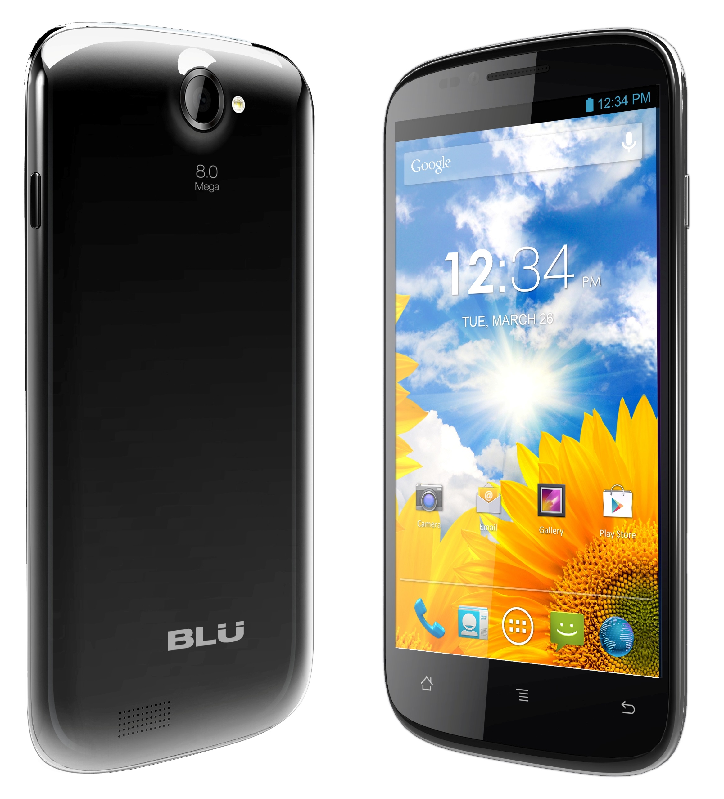 New BLU Studio 5.3 S D590a Unlocked GSM Dual-SIM Android Cell Phone ...
